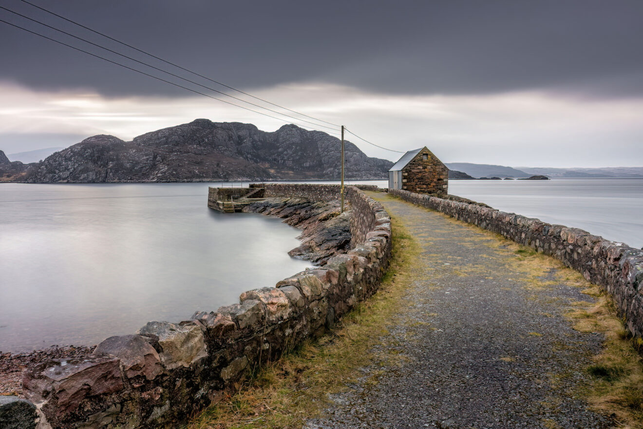 Photo of the boathouse at Lower Diabaig, Scotland. Buy prints.